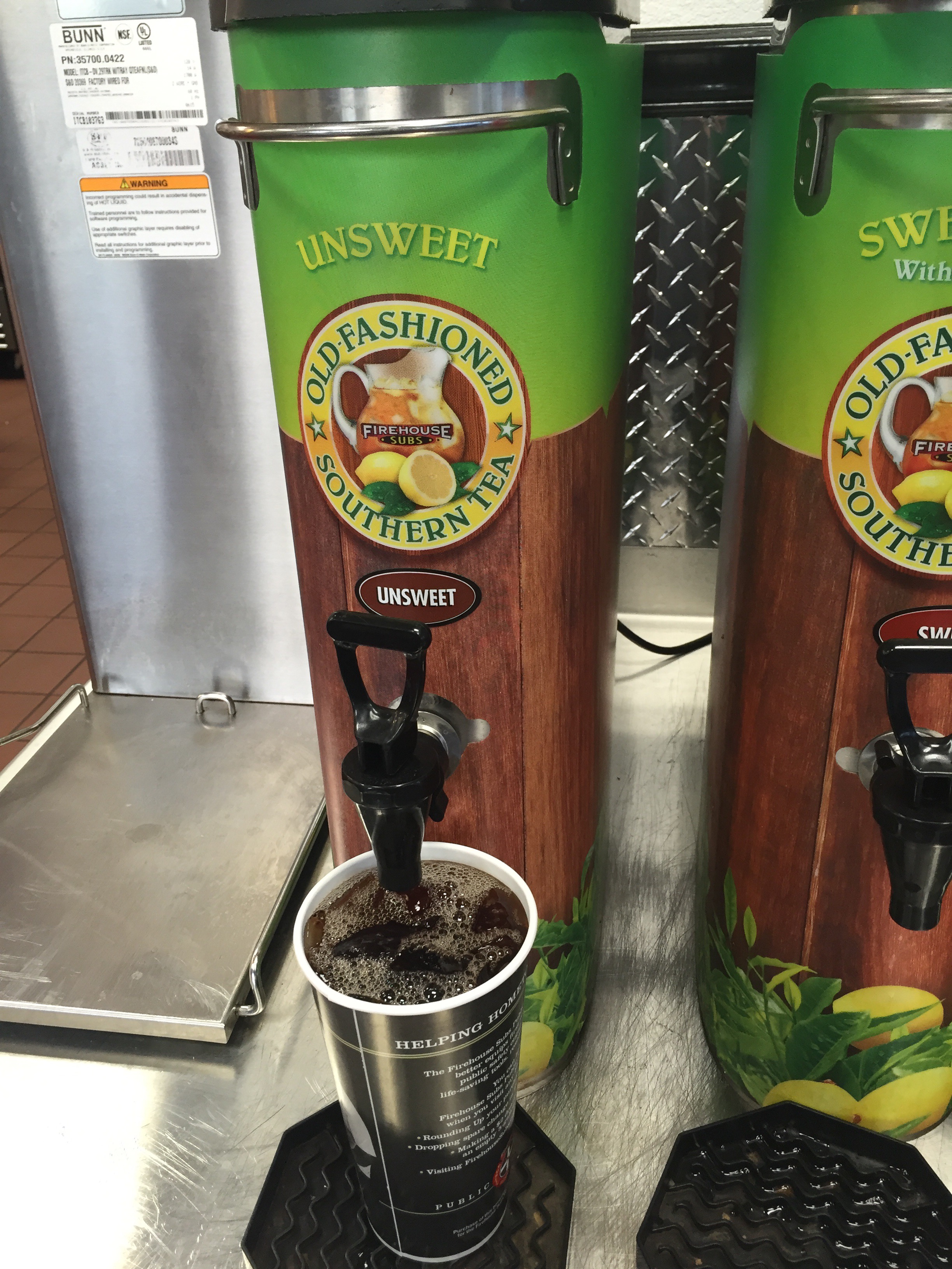 Firehouse Subs – Iced Tea Lover
